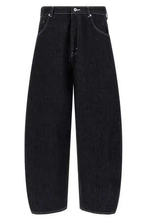 Comme Des Garçons Contrast Stitch Jeans - Blue