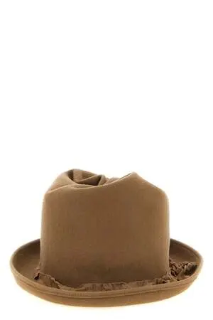 Yohji Yamamoto Hat With Asymmetrical Crown