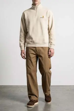 Carhartt Work In Progress Half-zip Sweatshirt With Embroidered Logo