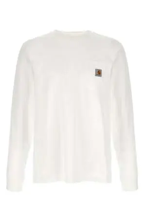 Carhartt Work In Progress T-shirt With Patch Pocket - White