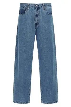 Carhartt Work In Progress Jeans With Logo Patch - Blue