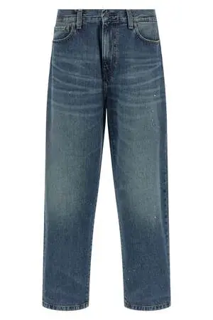 Carhartt Work In Progress Jeans With Paint Splatter Details - Blue