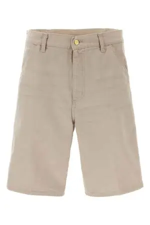 Carhartt Work In Progress Single Knee' Bermuda Shorts - Beige