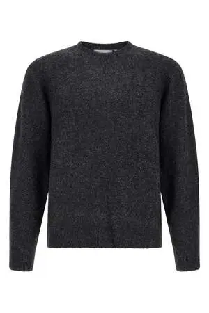 Carhartt Work In Progress Crewneck Sweater With Embroidered Logo - Gray