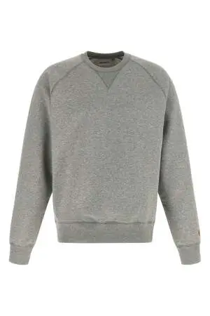 Carhartt Work In Progress Crewneck Sweatshirt With Raglan Sleeves - Gray