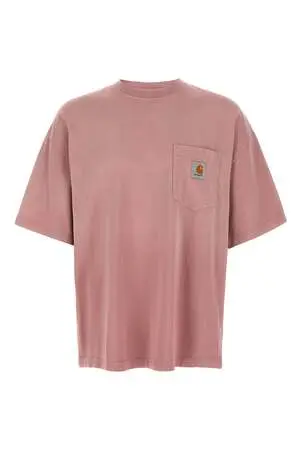 Carhartt Work In Progress T-shirt 'hudson Pocket - Pink