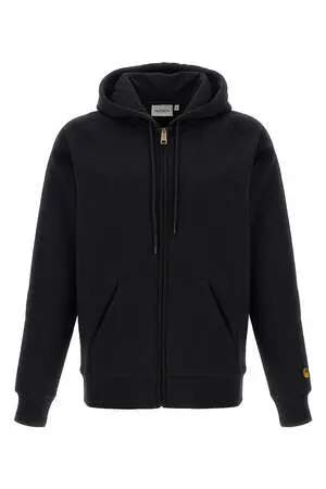 Carhartt Work In Progress Hooded Sweatshirt 'chase - Black