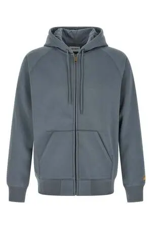 Carhartt Work In Progress Hoodie With Raglan Sleeves - Light Blue