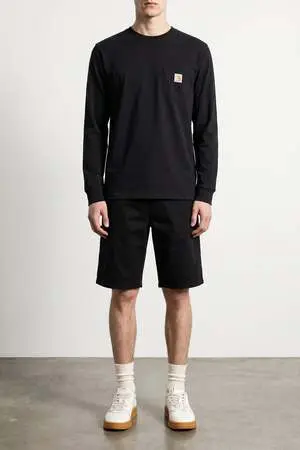 Carhartt Work In Progress Bermuda Shorts With Woven Logo Patch