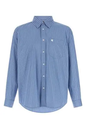 Carhartt Work In Progress Striped Shirt With Chest Pocket - Blue