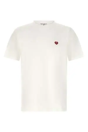 Carhartt Work In Progress T-shirt With Heart Patch - White
