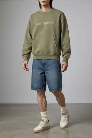 Carhartt Work In Progress Sweatshirt With Paint Splatter Details