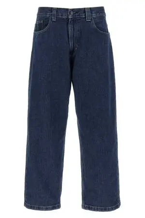 Carhartt Work In Progress Jeans With Logo Patch - Blue