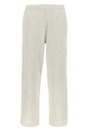 Carhartt Work In Progress Sweatpants With Woven Logo Patch - Gray