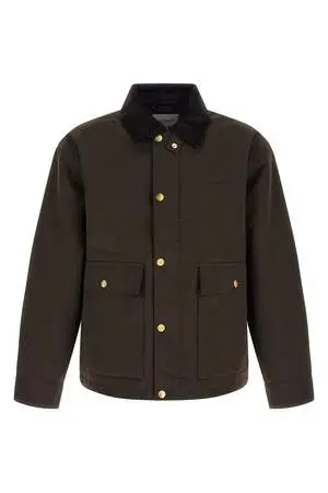 Carhartt Work In Progress Quentin Jacket With Contrasting Collar - Brown