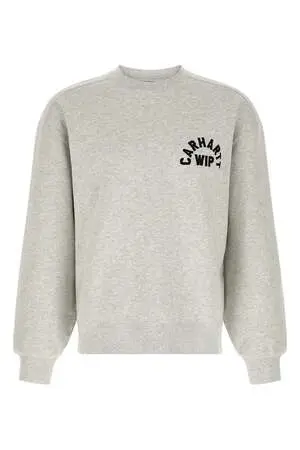 Carhartt Work In Progress Arch Script Embroidered Sweatshirt - Gray
