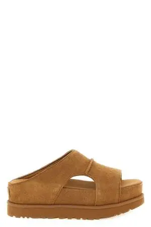 UGG Slide With Side Cutouts - Brown