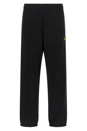 Carhartt Work In Progress Sweatpants With Embroidered Logo Detail - Black