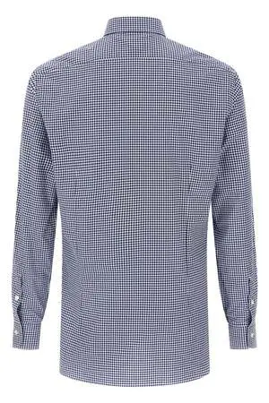 BARBA NAPOLI Vichy Cotton Shirt
