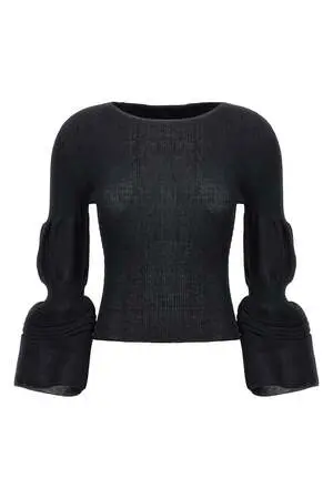 Issey Miyake Assemblage Branch' Top - Black