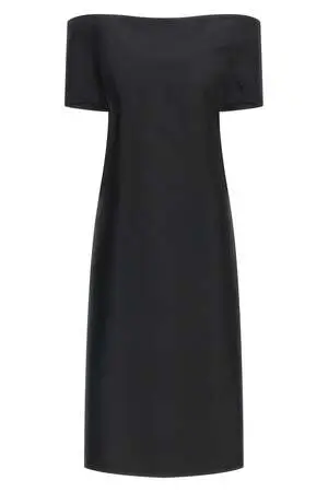 JIL SANDER The Off-shoulder Midi Dress