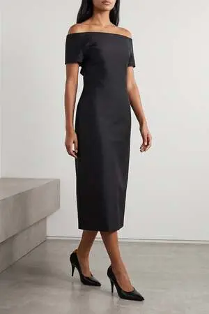 JIL SANDER The Off-shoulder Midi Dress