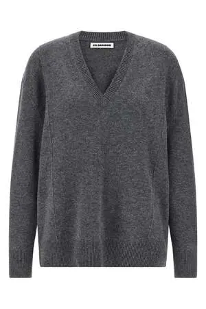 JIL SANDER Sweater 'v-neck With Pintucks'