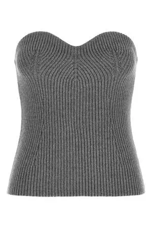 JIL SANDER Top Structured Ribbed Knit
