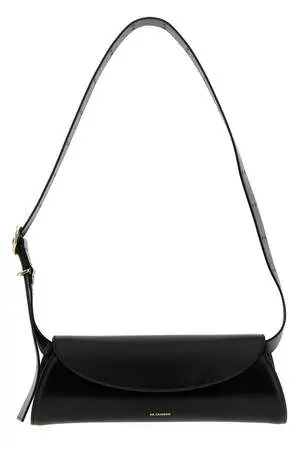 JIL SANDER Cannolo Shoulder Bag With Gold-tone Buckle