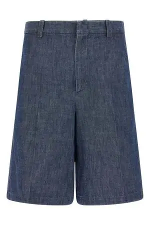 JIL SANDER Bermuda Shorts With Front Crease - Blue