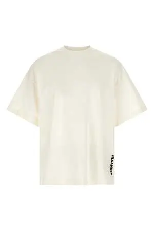 JIL SANDER T-shirt With Printed Logo - White/black