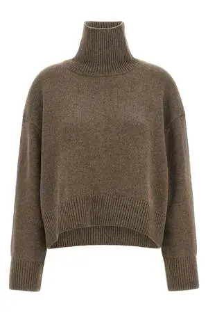 LOULOU STUDIO Jonah' Turtleneck Sweater - Brown