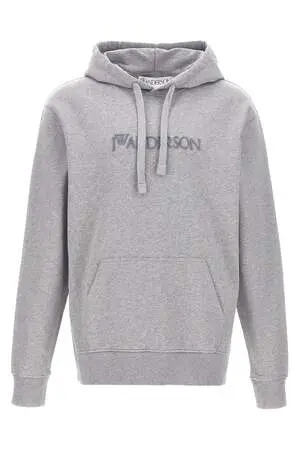 J.W.ANDERSON J. W.anderson Hoodie 'logo Embroidery Hoodie - Gray