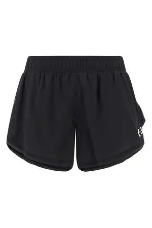 Y3 Running Shorts With Pleated Texture - Black