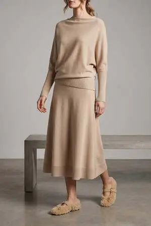 Agnona Cashmere Knit Skirt