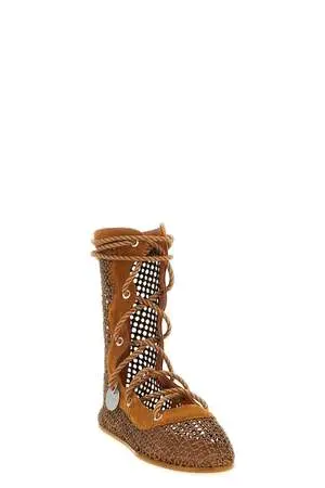 KIKO KOSTADINOV Ankle Boot With Woven Mesh
