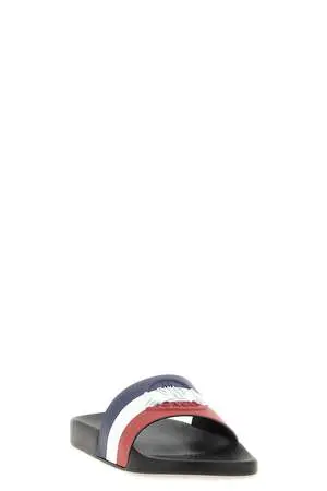 Moncler Slide Sandal With Embossed Logo
