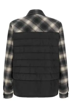 Moncler Shirt Jacket With Quilted Panel