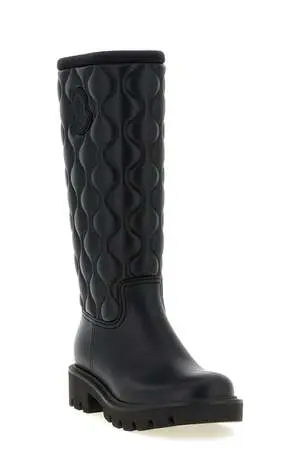 Moncler Knee-high Boots With Quilted Effect