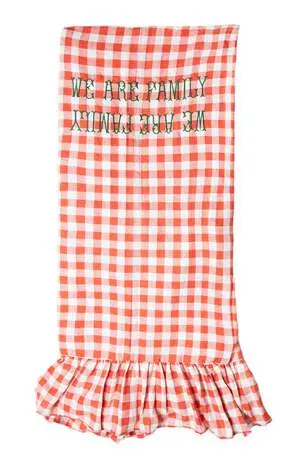BITOSSI Tablecloth 'tovaglia Volant We Are Family - Red