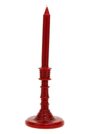 Loewe Tomato Leaves' Candleholder - Red