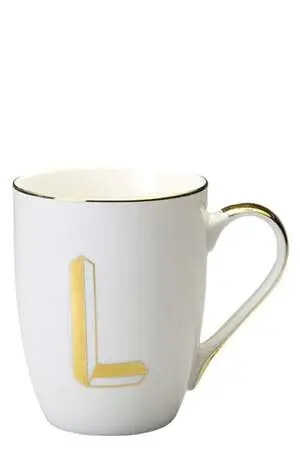 BITOSSI Mug 'mug Con Lettera L - White