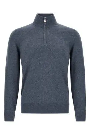 Brunello Cucinelli Half-zip Sweater - Blue