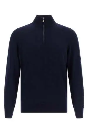 Brunello Cucinelli Half-zip Sweater - Blue