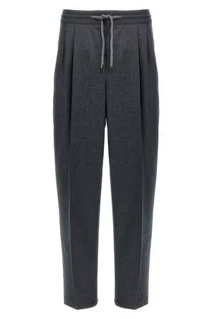 Brunello Cucinelli Grey Flannel Trousers