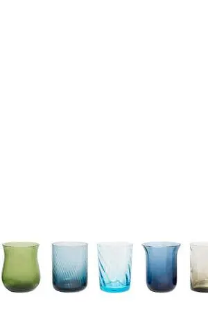 BITOSSI Set Of Glasses 'nuance Blu/verde