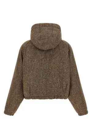 Brunello Cucinelli Donegal Tweed Down Jacket