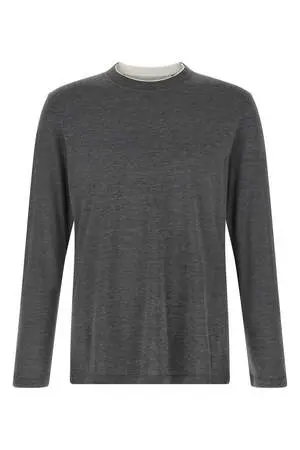 Brunello Cucinelli Silk And Cotton Long-sleeve T-shirt
