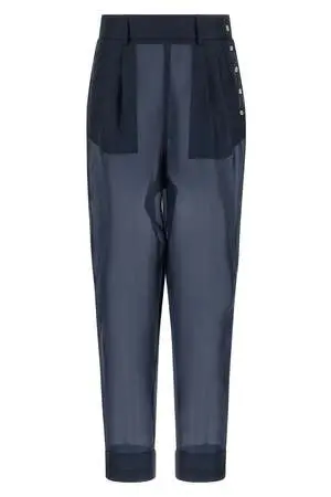 MAISON JEJIA Giulio" Silk Trousers - Blue