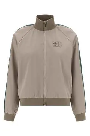 Miu Miu Cotton Twill Bomber Jacket